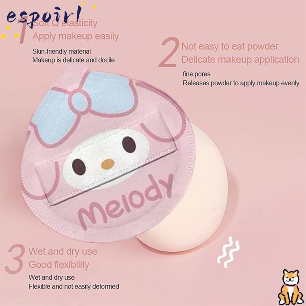 ESPOIR Sanrio Powder Puff, Cotton Candy Hello Kitty My Melody Powder ...