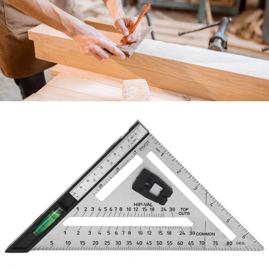 Square Triangle Ruler 7in High Accuracy Woodworking Good Hardness Broad ...