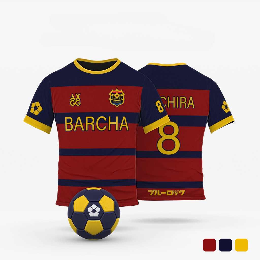 Camisa Jersey Anime Blue Lock - Bachira FC Barcha - Conjunto Short e ...