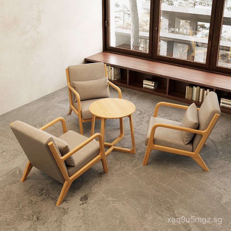 Commercial Single Sofa Cafe Tea House Booth Sofa Set Milk Tea Shop ...
