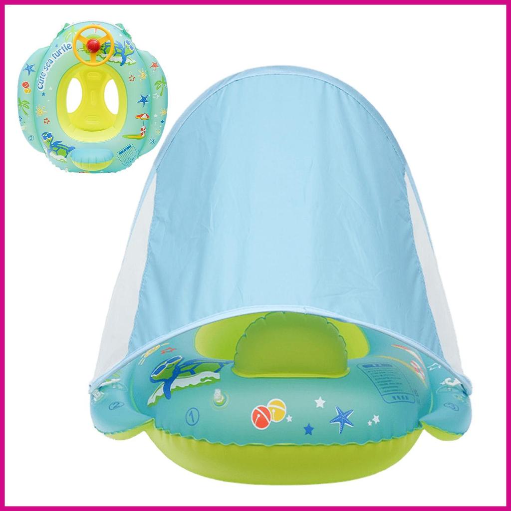 Baby Floats with Canopy Pool Floats for Babies with Canopy Safety Sun ...