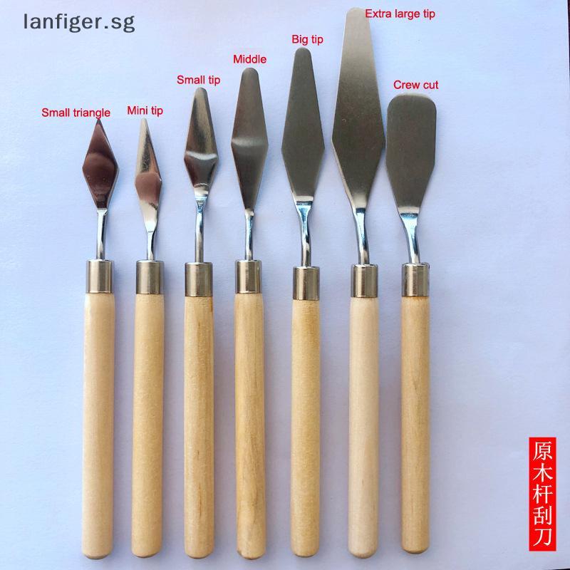 LL 7Pcs/Set Stainless Steel Oil Painting Knives Artist Crafts Spatula ...