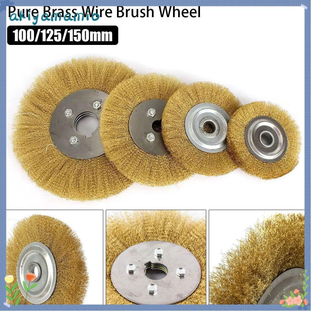 AKIYAMAMIO 1Pcs Copper Wire Wheel, Flat Type Metal Polishing Abrasive ...