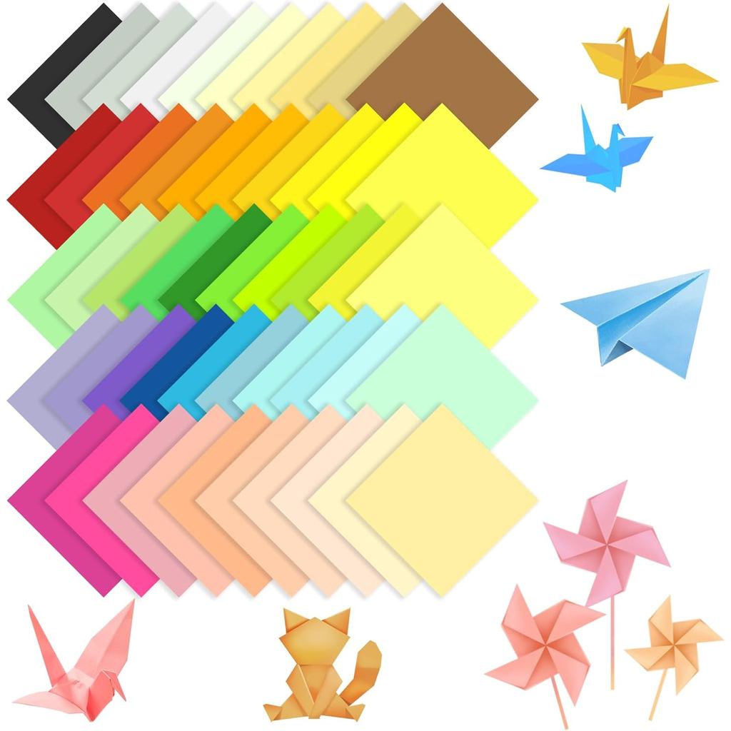 200 Sheets 50 Colors Origami Paper,6x6 inch,Double Sided Colors Paper ...
