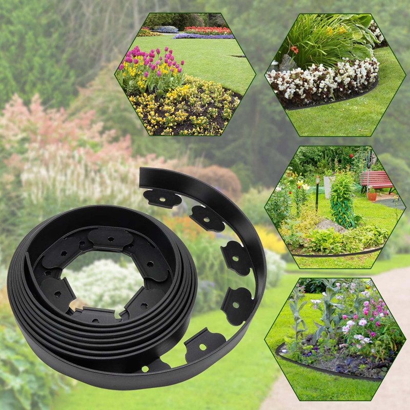 DTB 5/10/15M Landscape Edging Kit Fixed Garden Barrier Lawn Grass ...