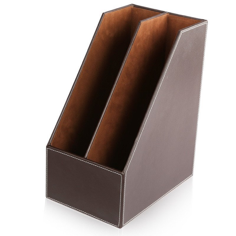 File Rack Desktop Double File Holder File Organizer Office Document ...