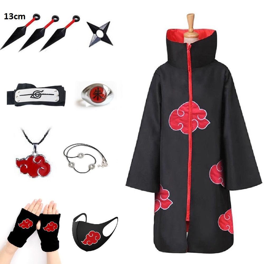 Naruto Cosplay Akatsuki/Taka Cloak Halloween Cosplay Costumes Children ...