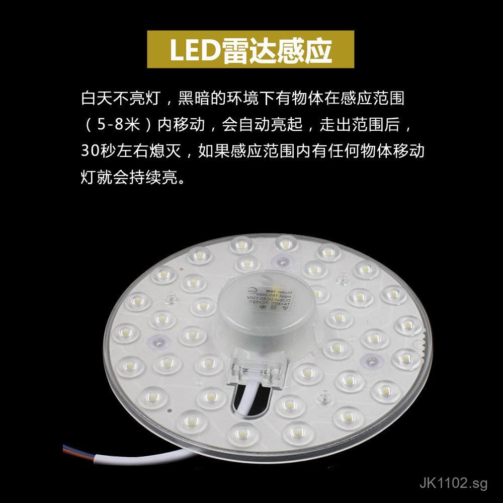 led Ceiling Light Retrofit Light Board Radar Sensor Light Panel Sound ...