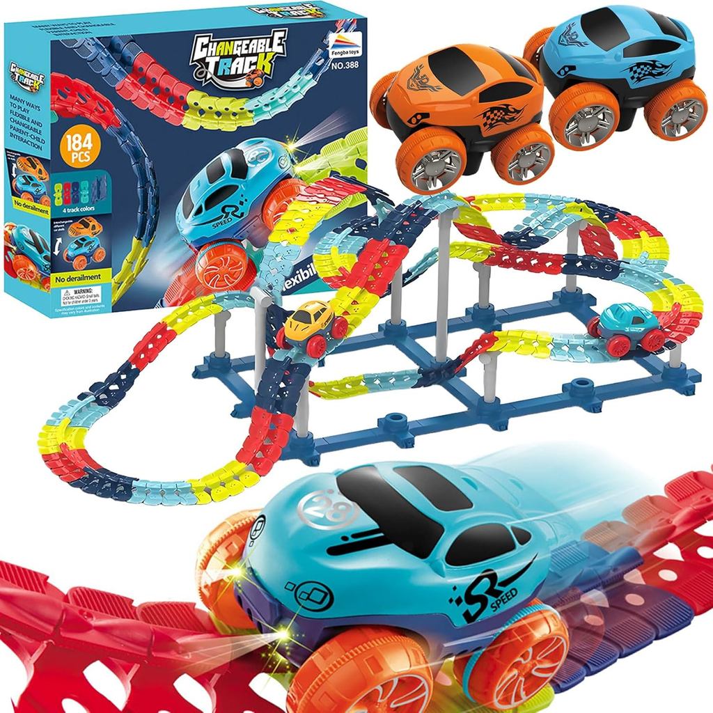 Kids Race Track Set,Kids Anti Gravity Race Track, Car Track Set with ...