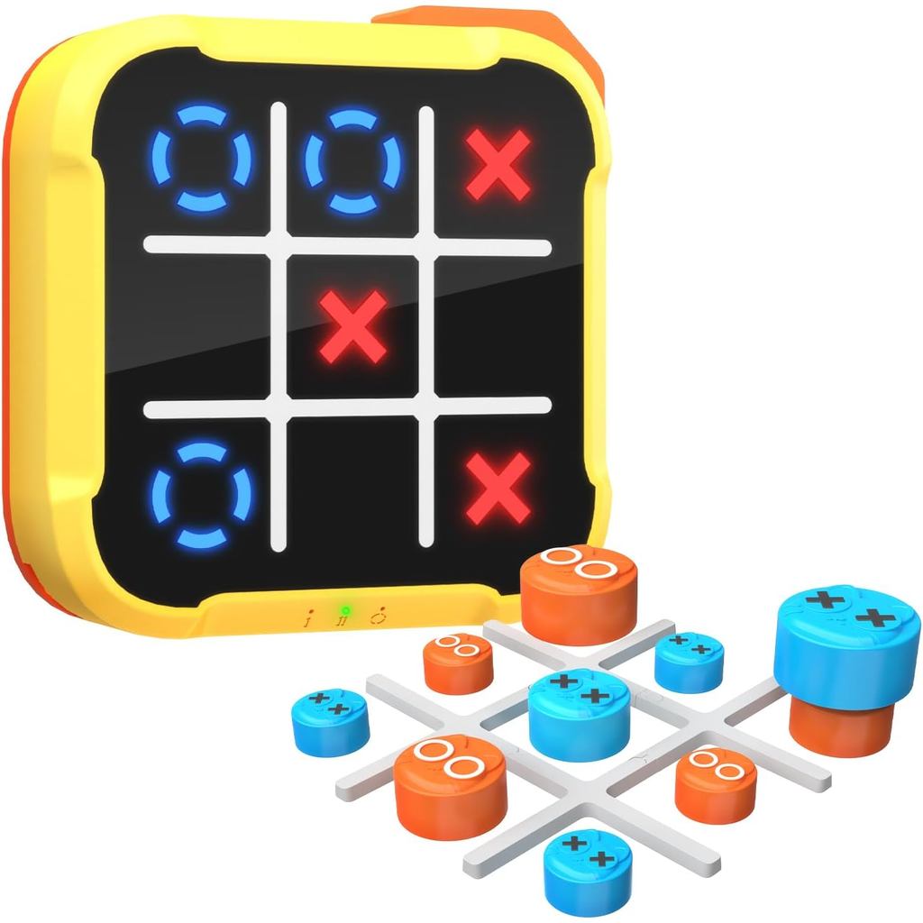 Electronic Tic Tac Toe Game, 4-in-1 Digital Puzzle Games, Handheld ...