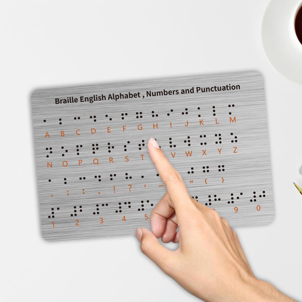 [xdnblun] Braille Alphabet Board English Alphabet Lightweight ...