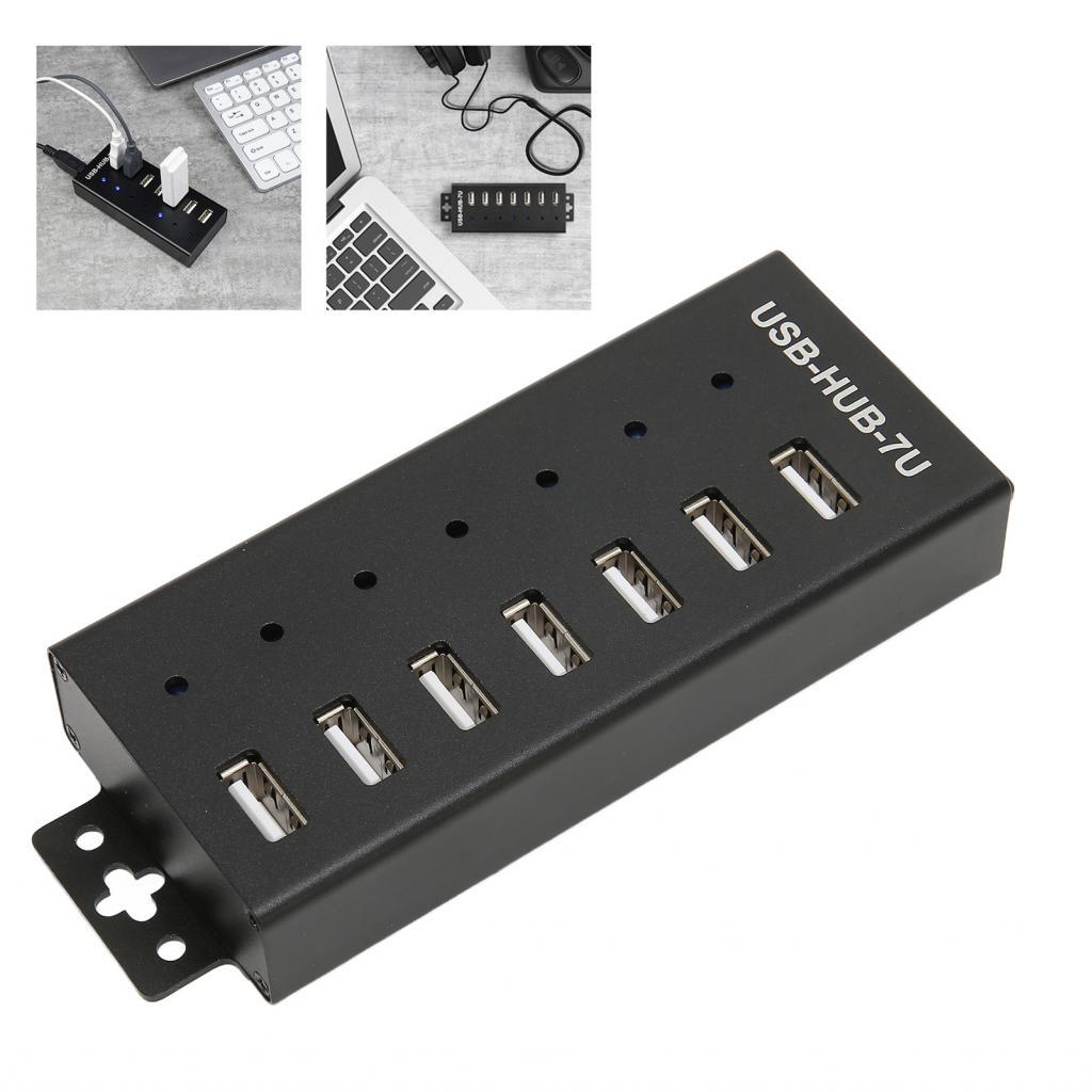 Industrial Grade USB2.0 HUB 7 Port 100-240V USB for Computer | Shopee ...