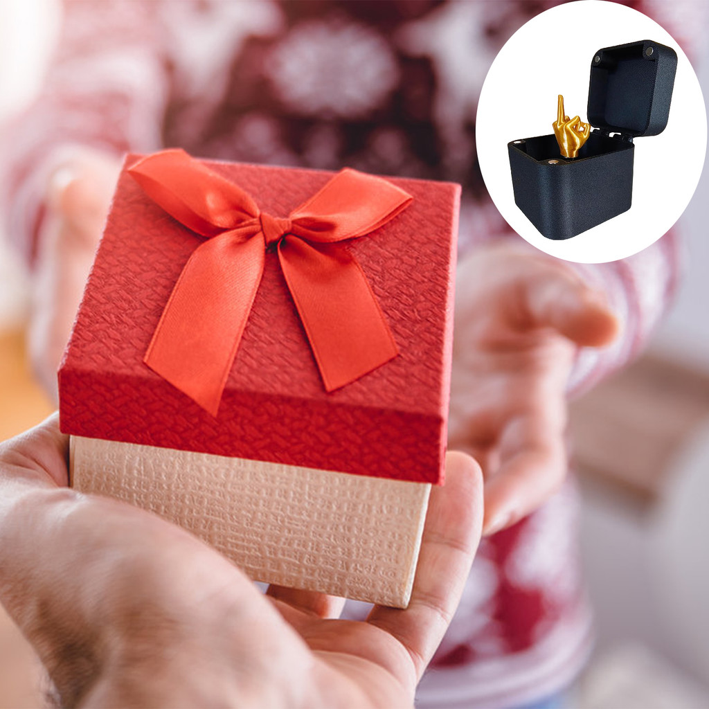 Middle Finger Surprise Gift Box Funny Novelty Middle Finger Gift Box ...