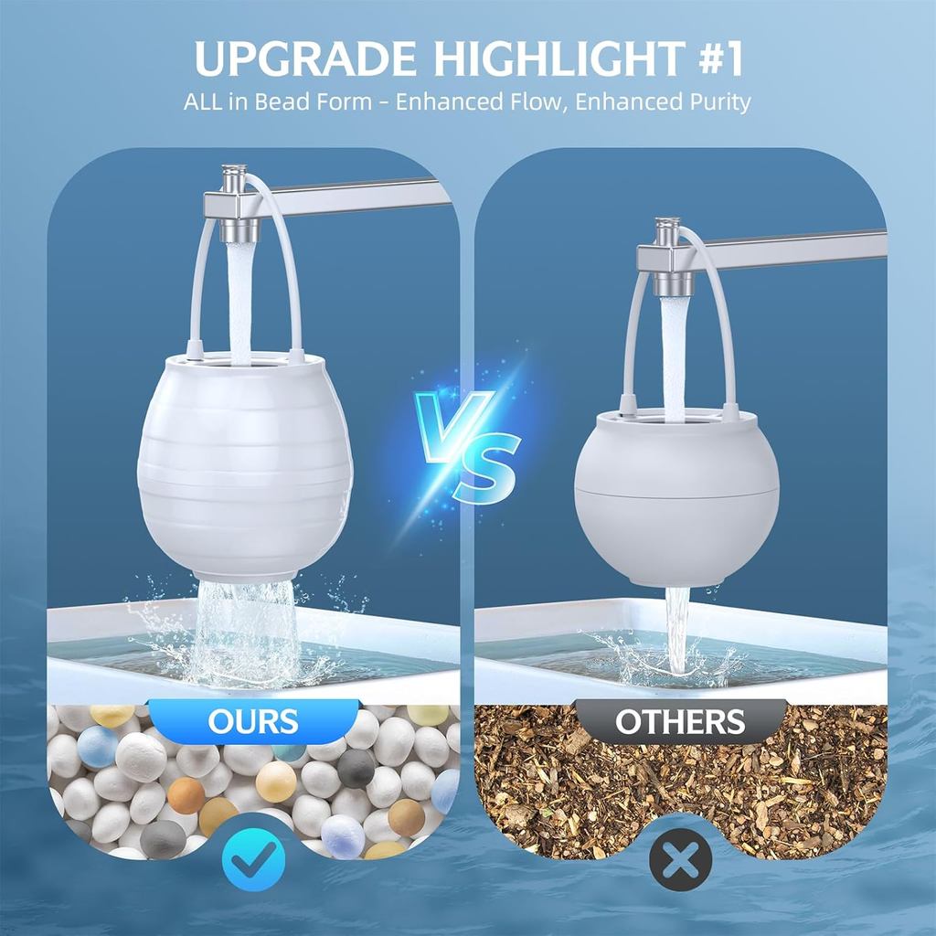 Bathtub Faucet Water Filter – 10-Stage Granular Core Filtration System ...