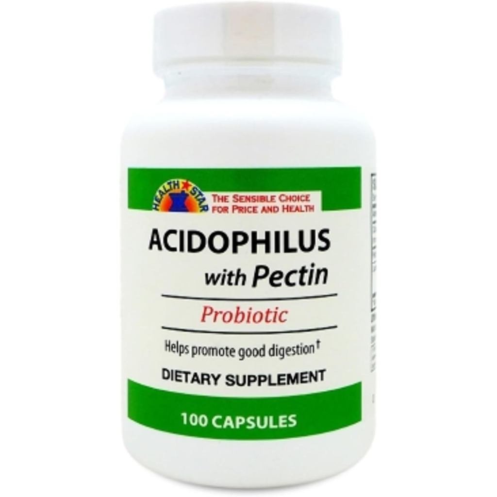 GeriCare Acidophilus with Pectin Probiotic Capsules, Optimizes ...