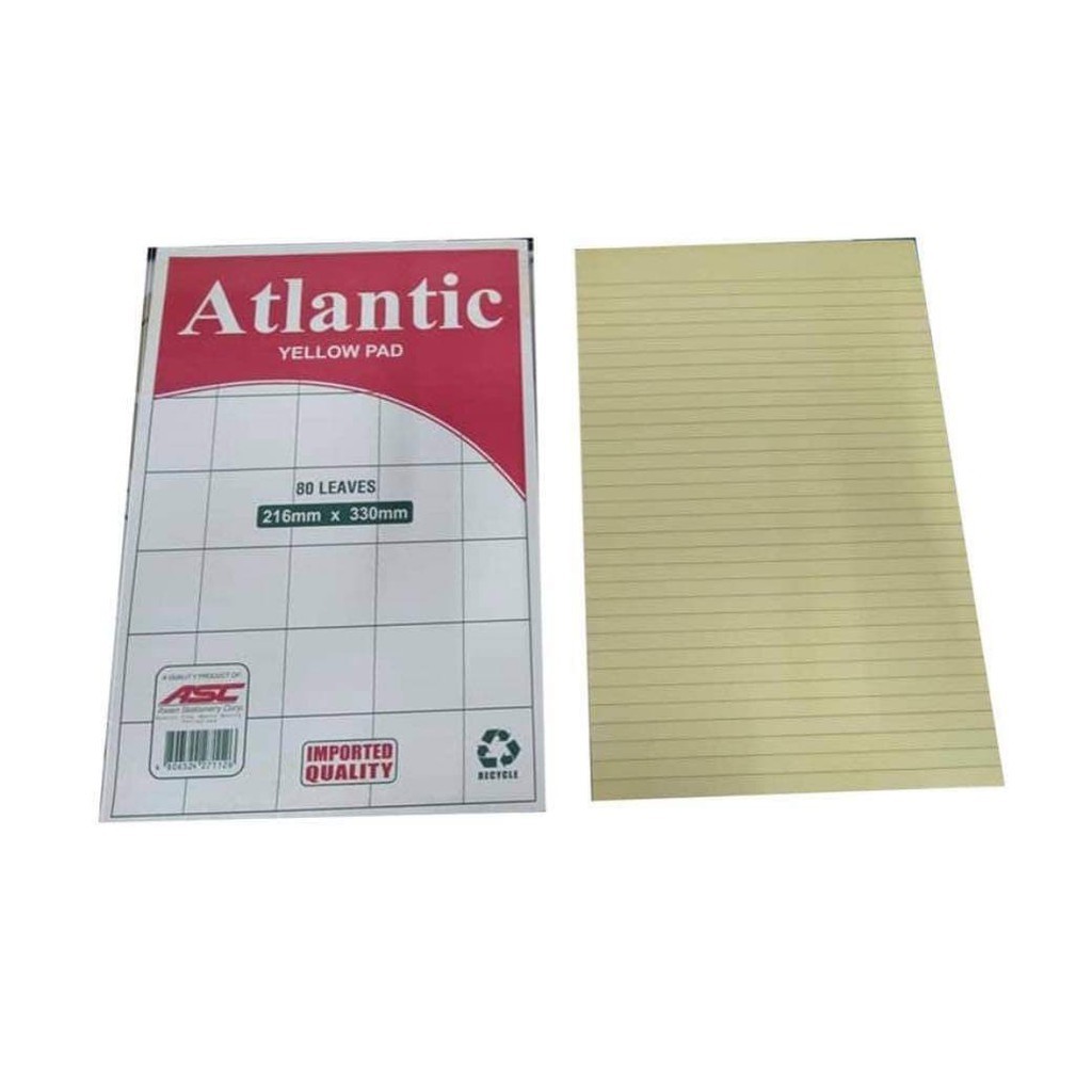 YELLOW PAD Yellow Paper PER REAM /80 LEAVES RANDOM BRAND SCHOOL ...