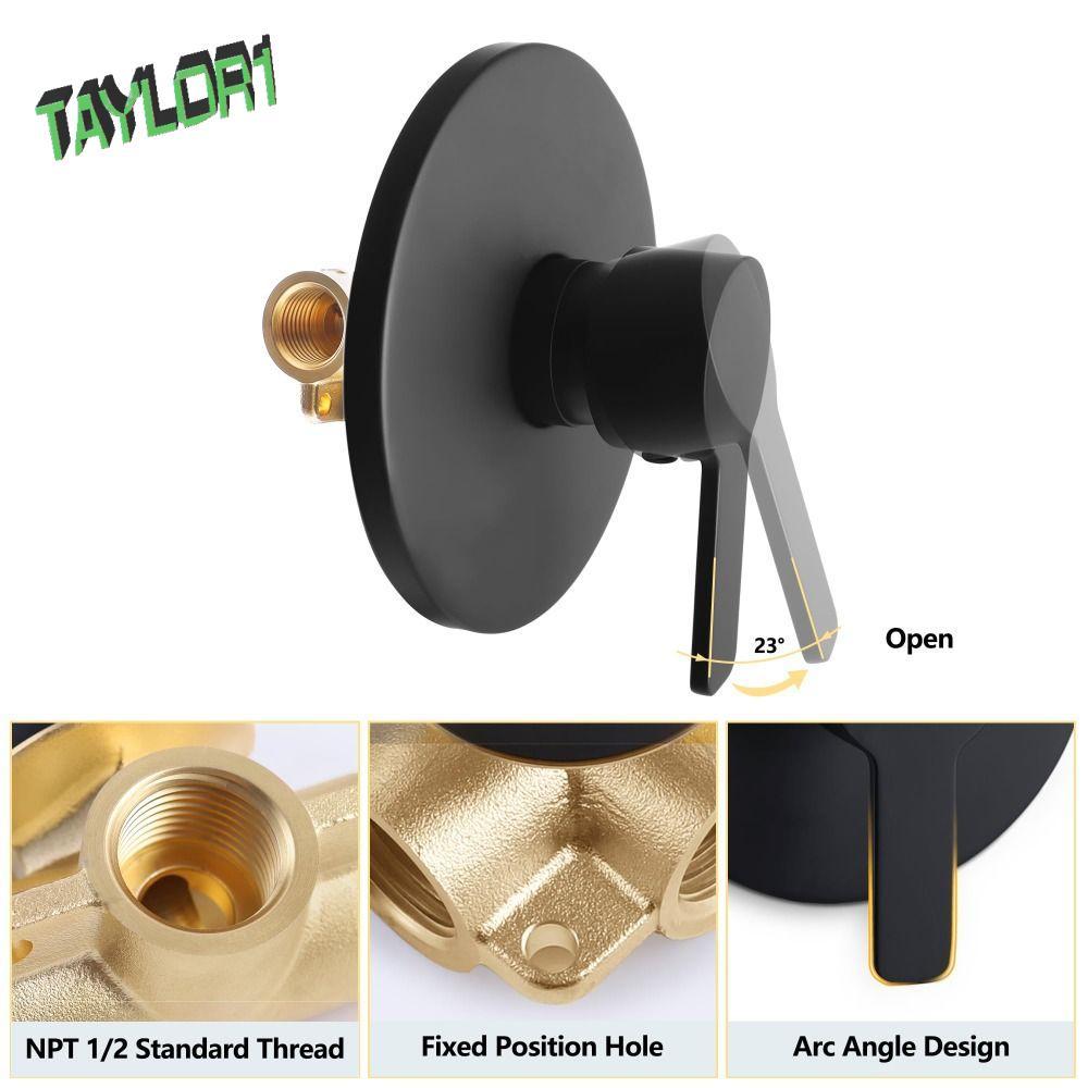 TAYLOR1 Bath Mixer, Circular Design Brass Construction Wall Mount ...