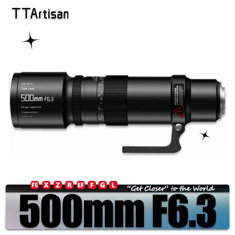 Full Frame 500mm F6.3 Telephoto Camera Lens For Humaniest Photography ...