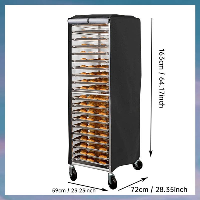 [hotkeystore.] Commercial Bakery Racks Cover with Zipper Speed Rack ...