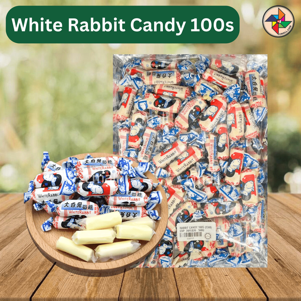 [CM] White Rabbit Creamy Milk Candy, Gula Susu Arnab Big 100s/560g ...