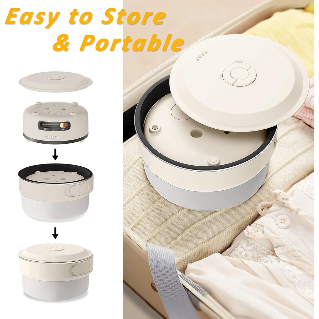 HYTRIC Electric Cooker, 2L Portable Electric Cooker with Foldable ...