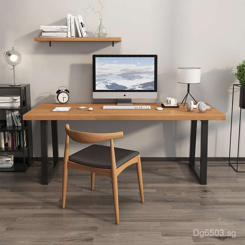 Long Simple Home Computer Desk Nordic Style Desk Gaming Desk Office ...