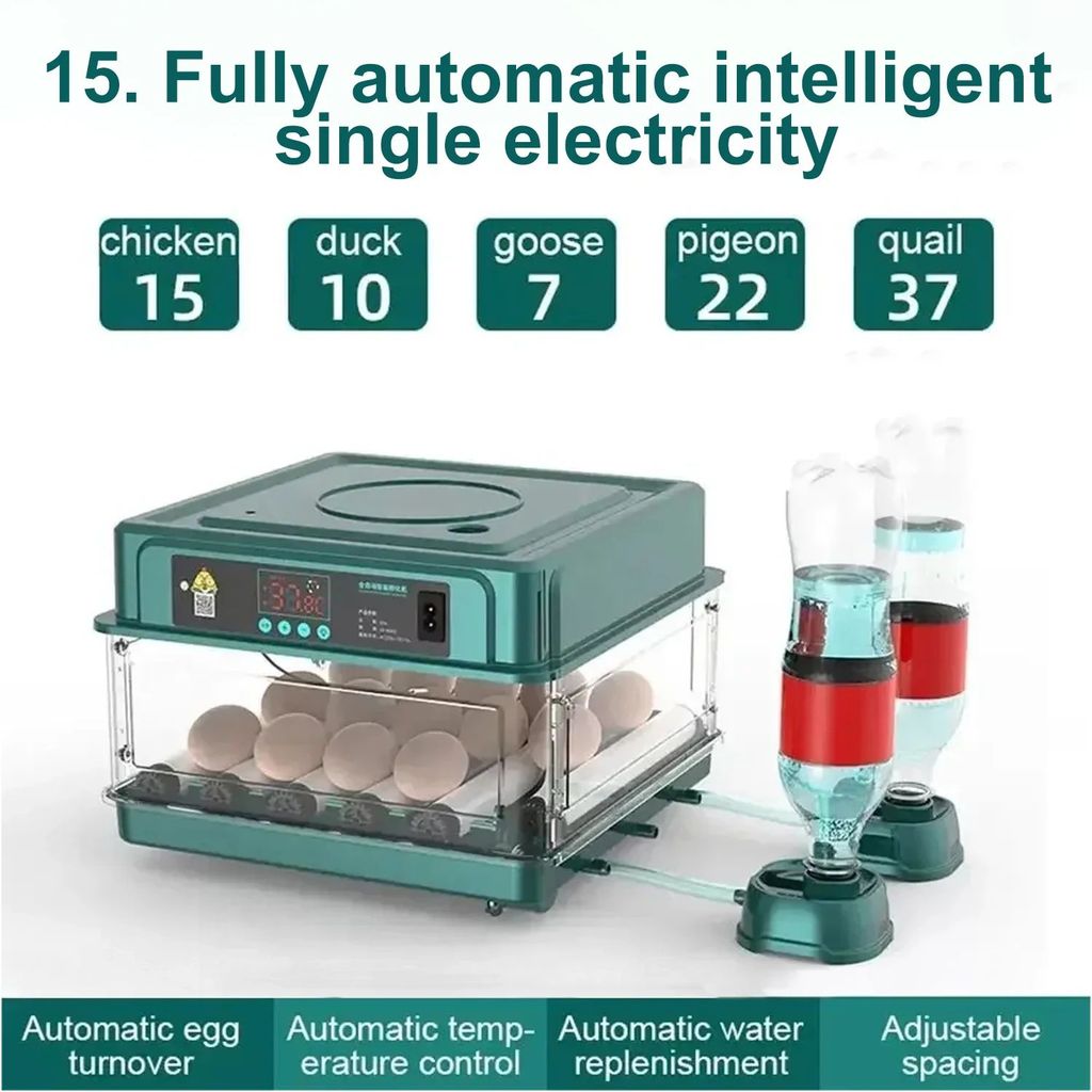9/15/30/48 Egg Incubator With Drawer Type Mini Egg Incubator Automatic ...