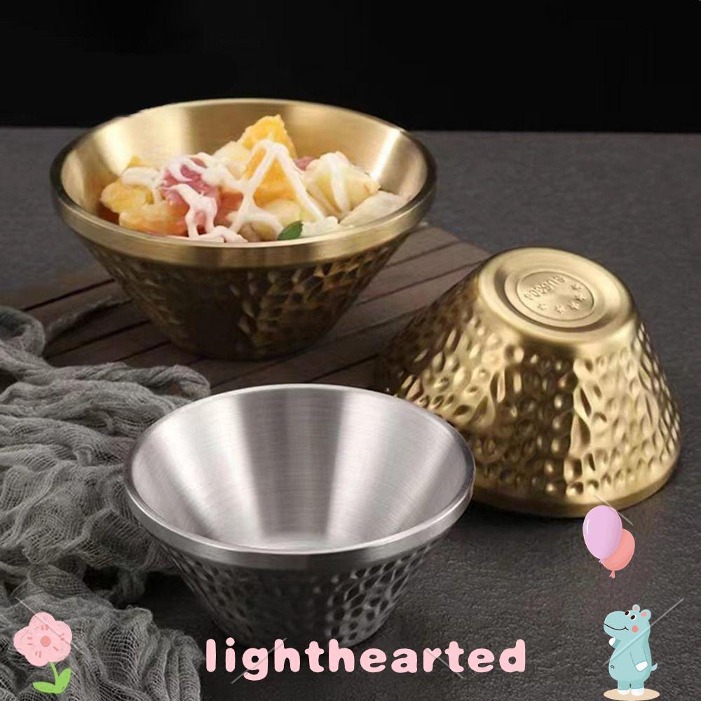 LIGHTHEARTED Mixing Nesting Bowls, Double Walled Unbreakable Insulated ...