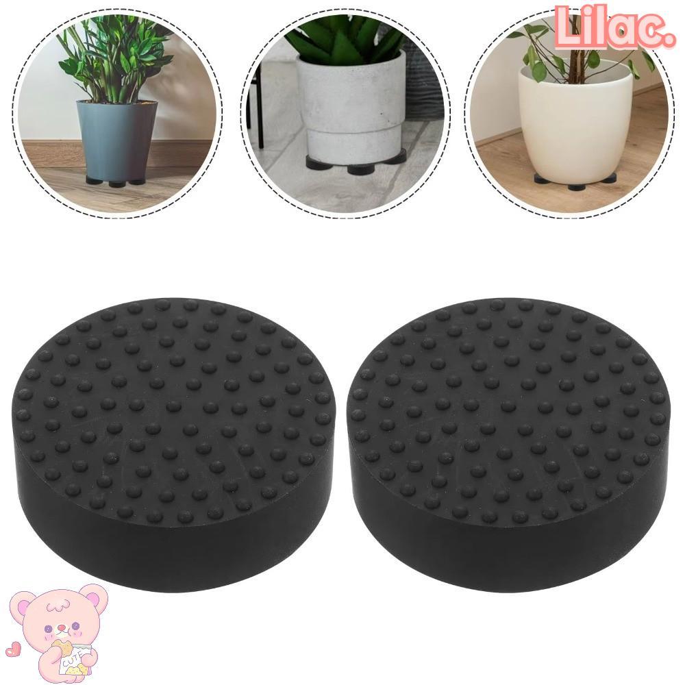 VIOLETLILAC 1/4Pcs Flower Pot Feet Risers, Natural Rubber Movable Plant ...