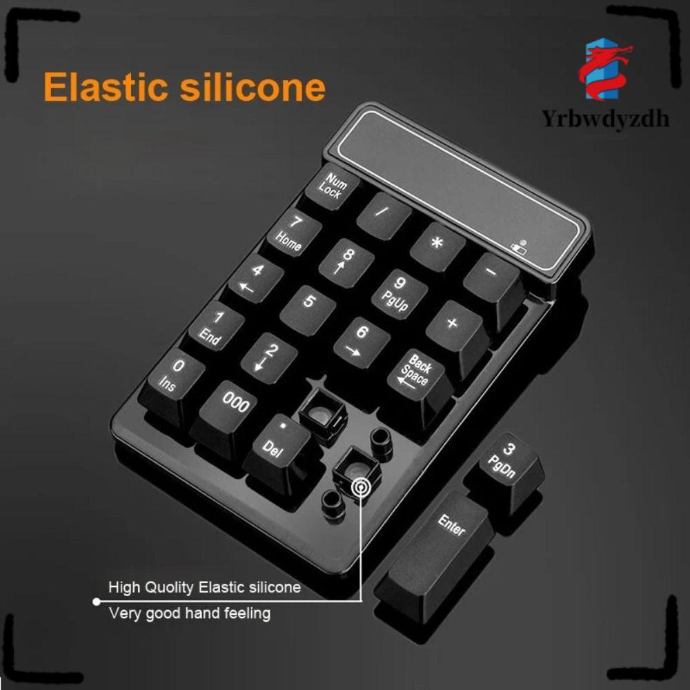 YRBWDYZDH Wireless Wired Keyboard, Mini Floating Key USB Numeric Keypad ...