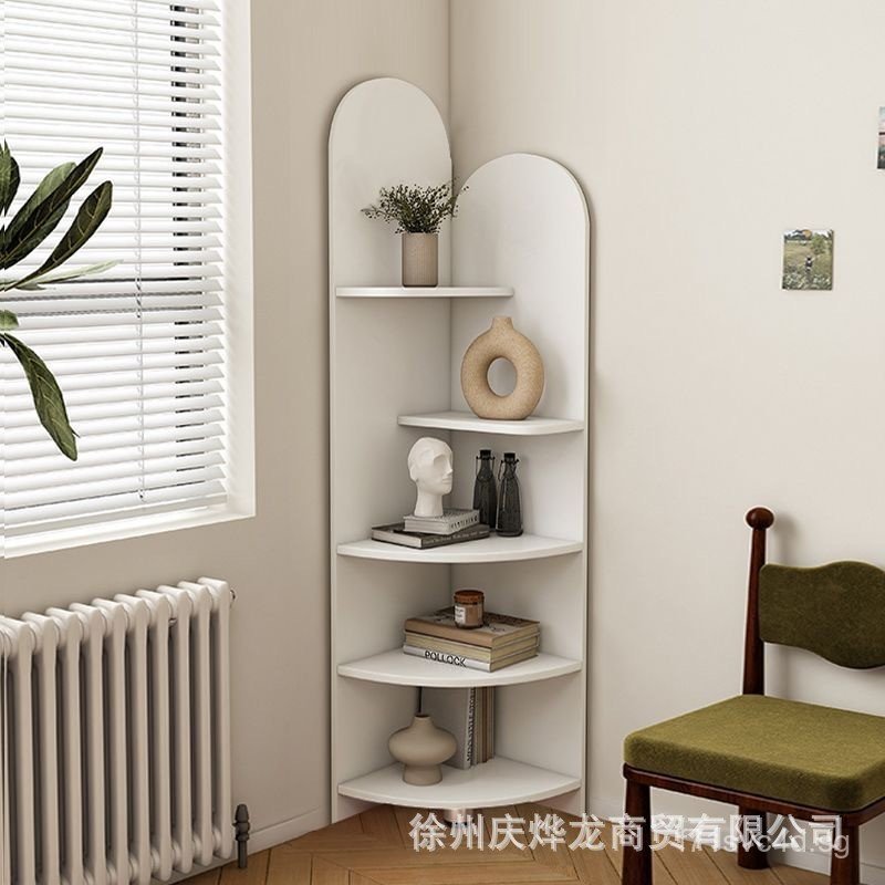 Solid Wood Corner Living Room Screen Rattan Woven Corner Decorative ...