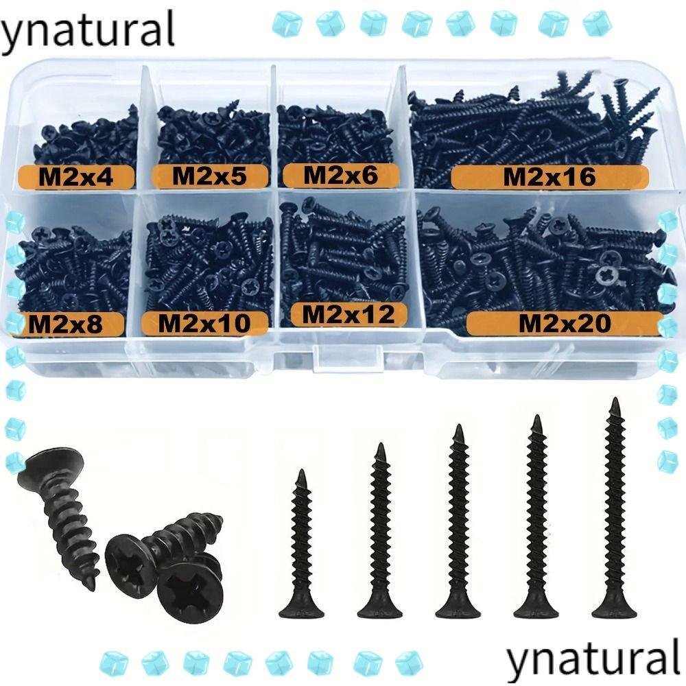YNATURAL M3 Screw Kit, Metal Cross Head Self Tapping Screw, Useful Self ...