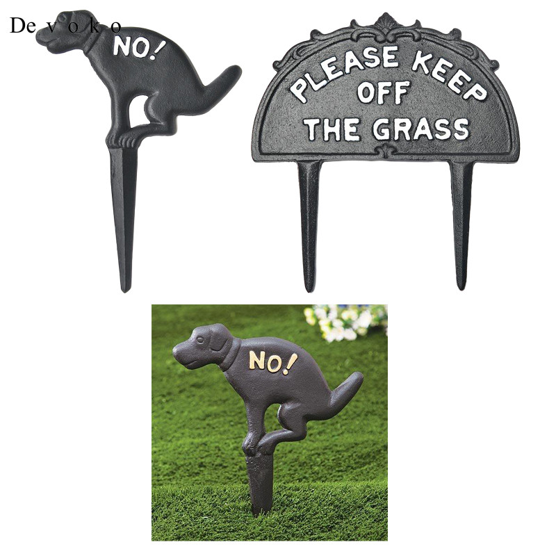 Devoko Yard Signs, No Pooping Dog Signs for Yard, Pick Up Your Dog Poop ...