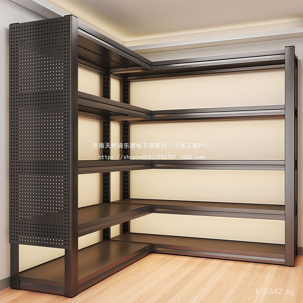 Multi-layer Right Angle Shelf Floor Corner Rotating Shelf L Shaped ...