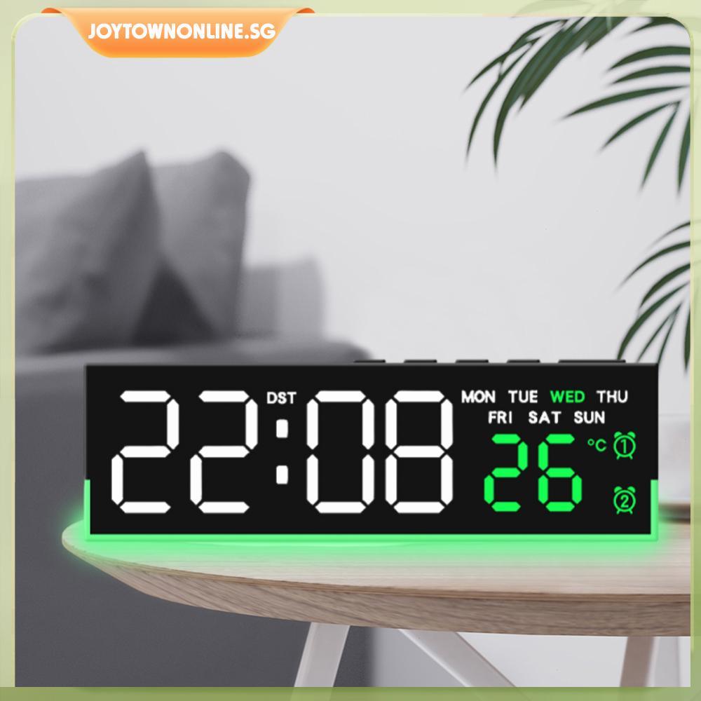 [joytownonline.sg] LED Alarm Clock with Atmosphere Lights Modern ...