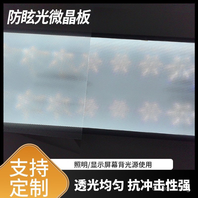 Anti-glare Microcrystalline Transparent Panel LED Diffused Light Panel ...