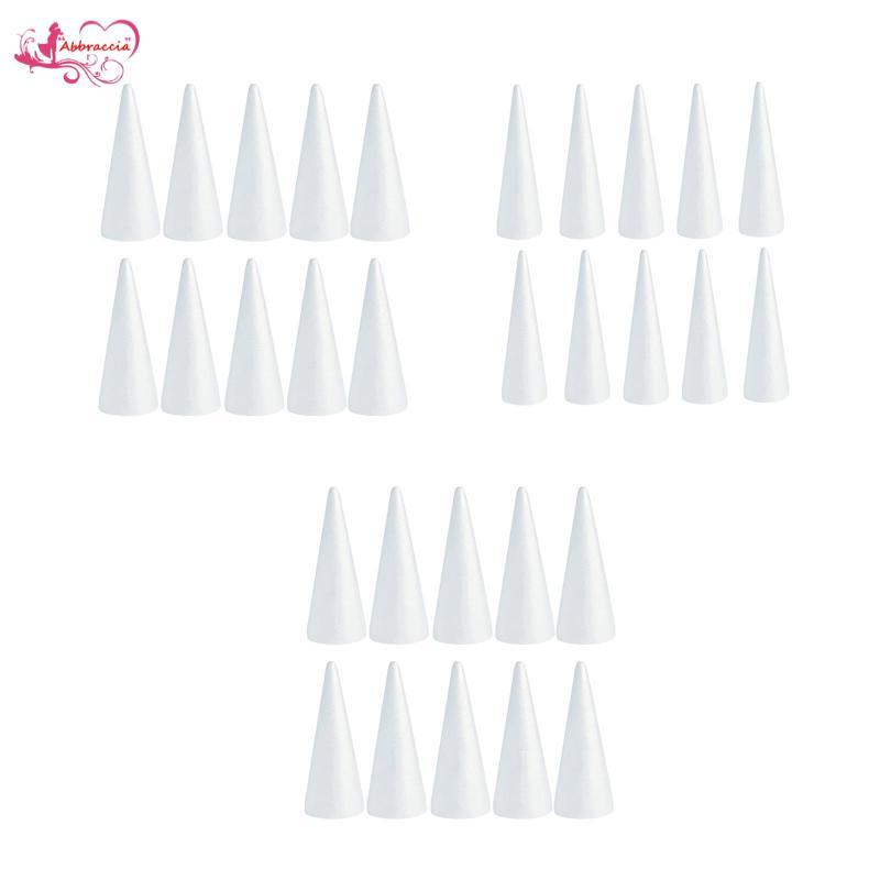 [Abbraccia] 10x Foam Cone for Handicrafts, Decorations, Handmade Foam ...
