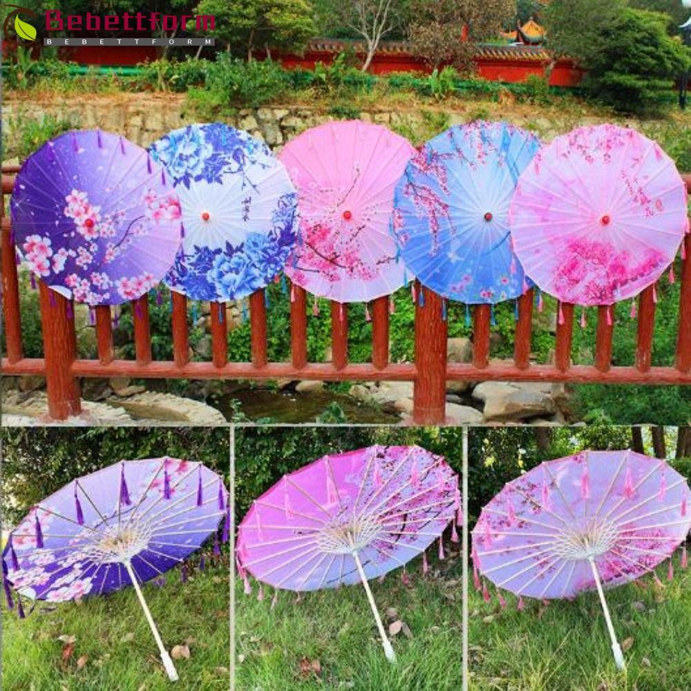 BEBETTFORM Prop Dance Umbrella, Silk Cloth Chinese Antique Style ...