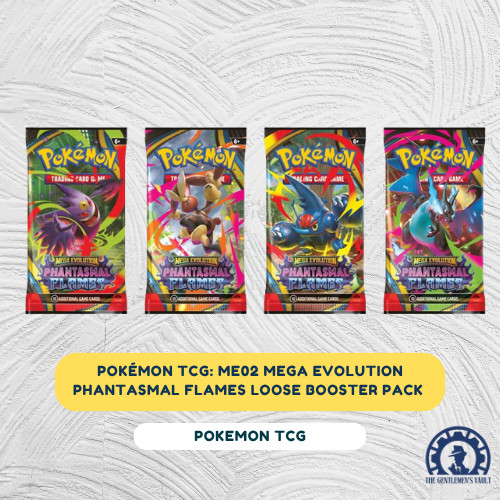 Pokémon TCG: ME02 Mega Evolution Phantasmal Flames Booster Pack Loose ...