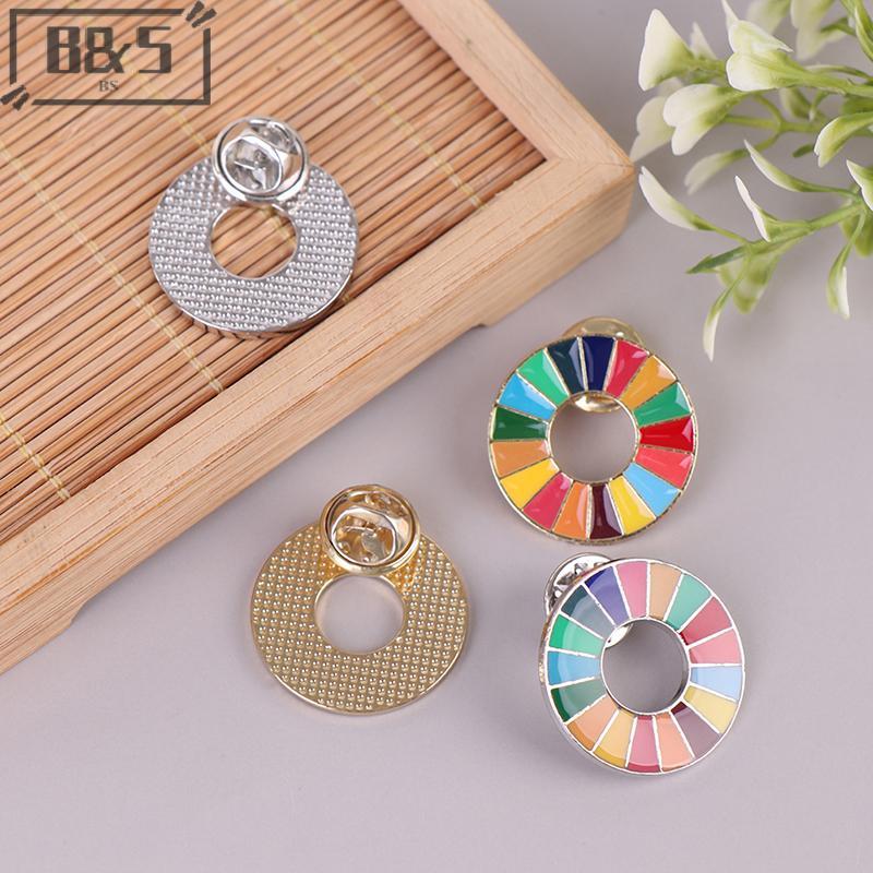 【B&S Nov】 Enamal 17 Colors Sustainable Development Goals Brooch United ...