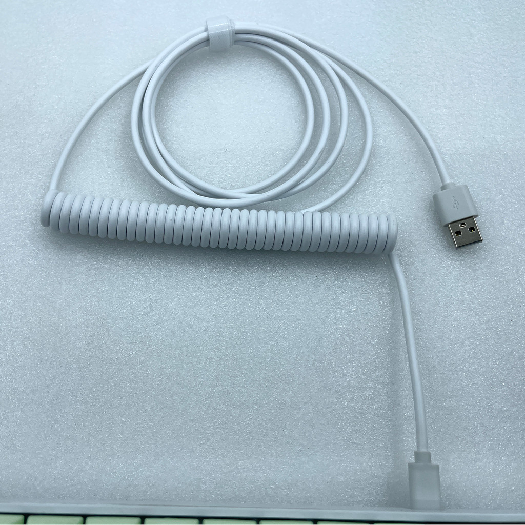 Computer Mechanical Keyboard Data Cable Coiled Aviator Wire Type-C to ...