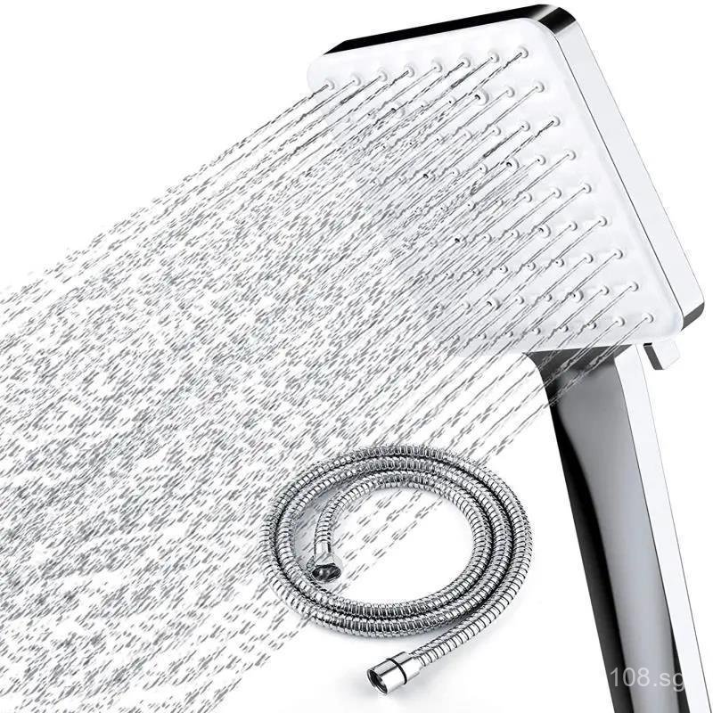 High-Pressure Shower Head Set Cross-Border Dial6Square Shower Head with ...