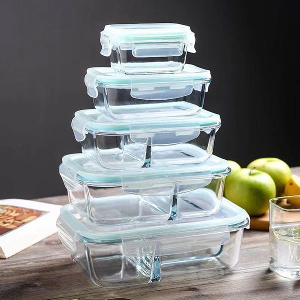 Portable Fresh-keeping Box Glass Lunch Box Lunch Box Work Dedicated ...