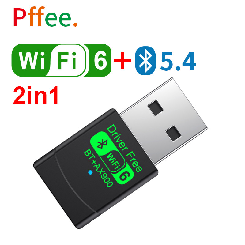 WiFi6 + Bluetooth 5.4 Wireless Adapter Wlan Receiver Dual Band 2.4G ...