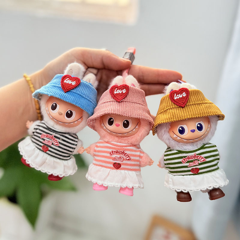 Labubu Fourth Generation Clothes labubu 4.0 Baby Clothes Striped ...