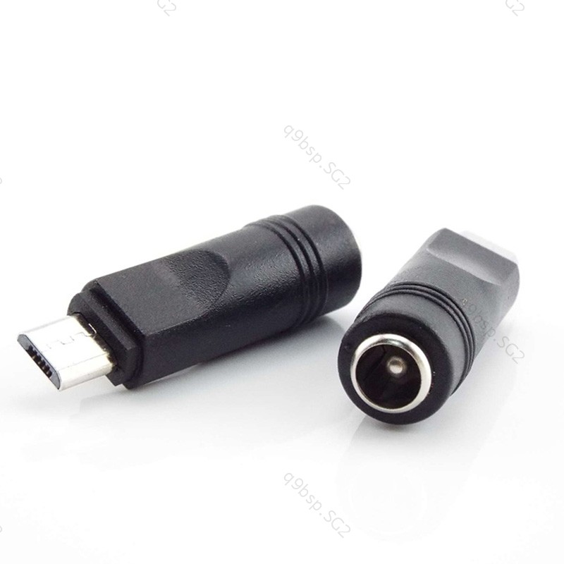DC Plug to Mirco USB Power Adapter Male to Female Jack Connector SG9B2 ...
