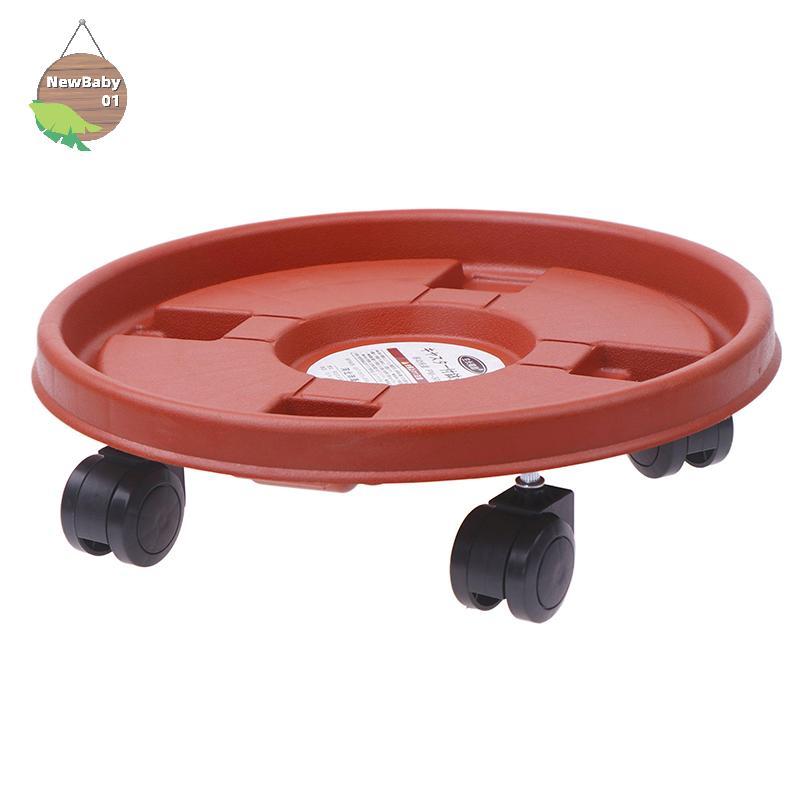 Nebaby Universal Flower Pot Wheels Round Plastic Tray Heavy Duty Flower ...