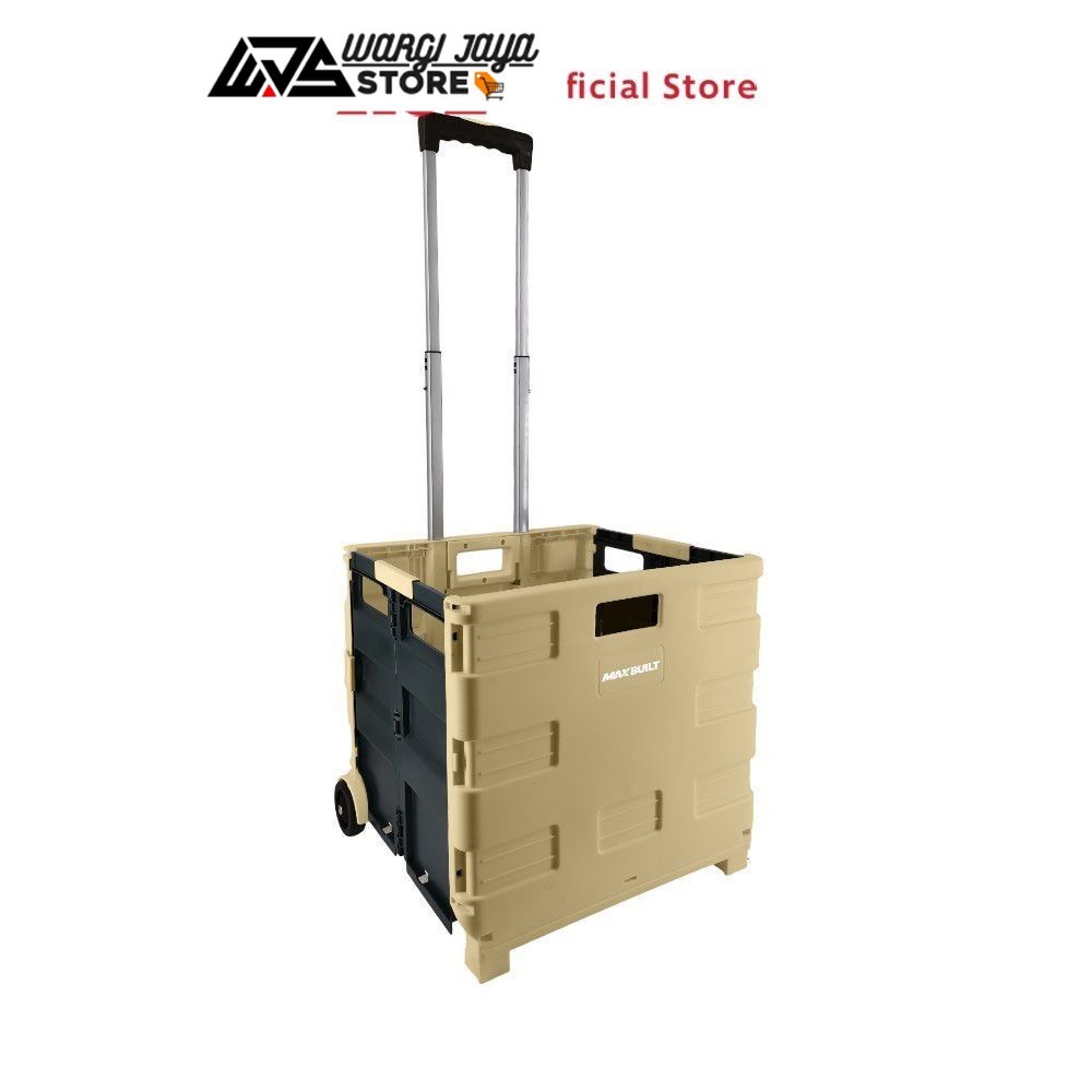 Maxbuilt Portable Folding Trolley 25 kg - Cream Goods Transport Tool ...