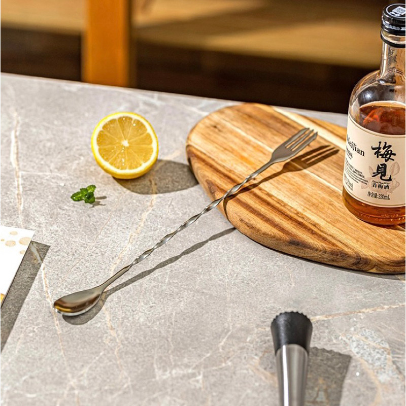 304 Stainless Steel Stirring Spoon For Milk Tea Cocktail Coffee Bar ...