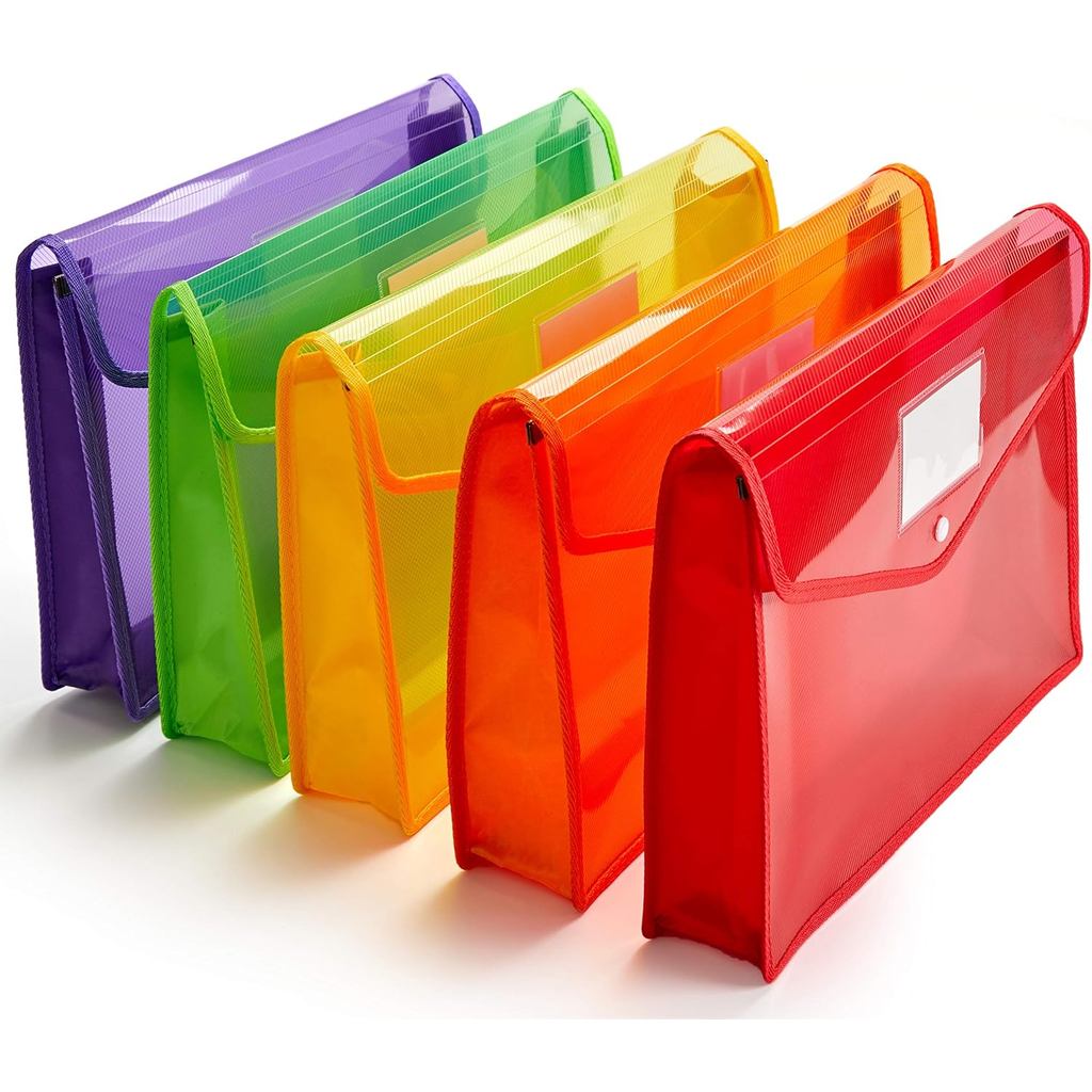 Plastic File Folder Poly Envelope Expanding File Wallet Document Folder ...